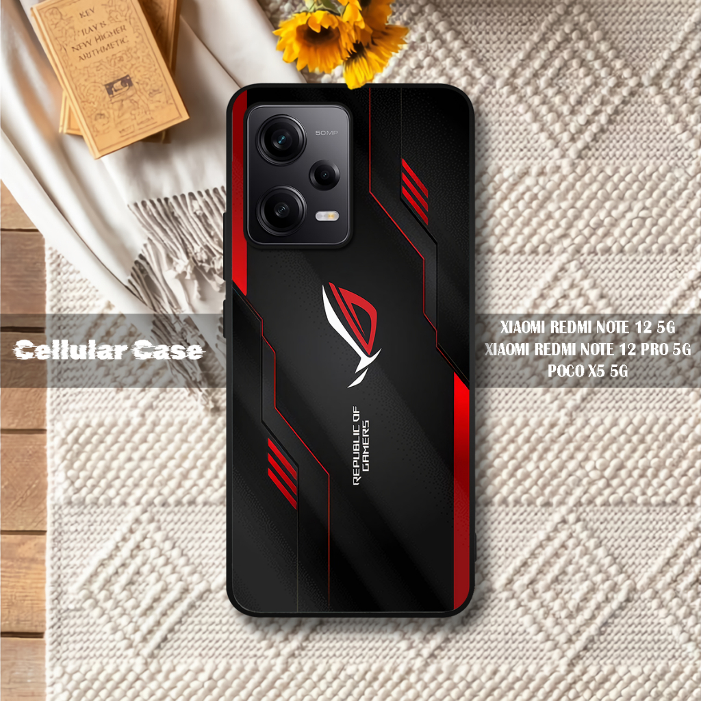 [CS40] Glossy Case Xiaomi Redmi Note 12 12Pro Poco F5 X5 Pro 5G | Glass ...