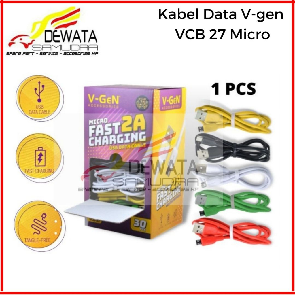 Data Cable - V-gen VCB 27 Micro USB Cable | Shopee Singapore