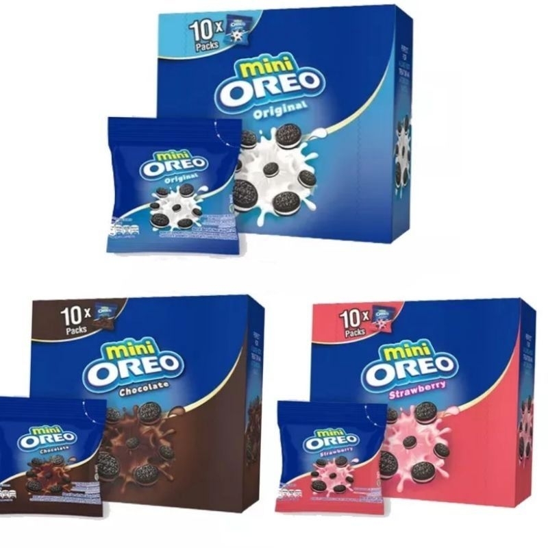 Mini Oreo Biscuits Filled with 10 Pcs | Mini Oreo Original / Chocolate ...