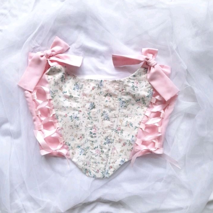Aphrodite corset ᅳ fairycore, coquette, cottagecore, camisole, dollette ...