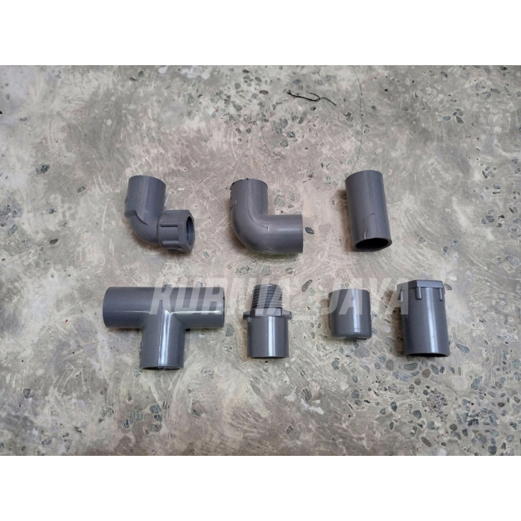 3/4 INCH PVC Pipe Connection (TEE, KNEE, Inner KNEE DRAT, SOCKET, Inner ...
