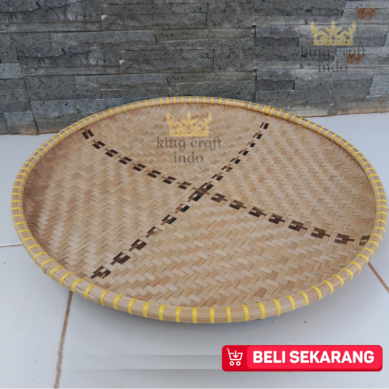 Nyiru Large Woven Bamboo Tray With Tumpeng | Shopee Singapore