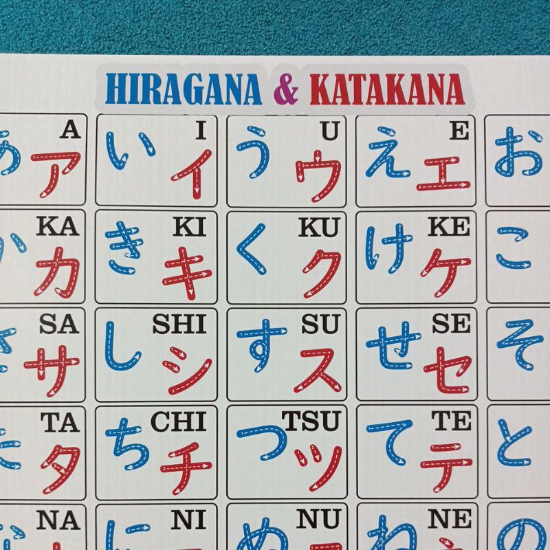 Hiragana Katakana Poster (A3+) | Shopee Singapore