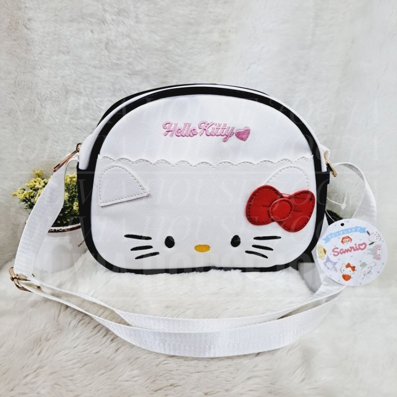 Hello Kitty Sling Bag Oval White Blue Hello Kitty Bag 1 rest Hello ...