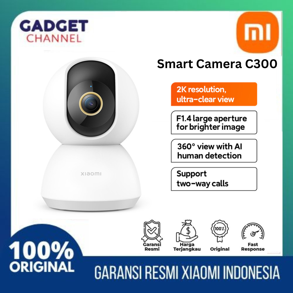 Xiaomi Smart Camera C300 2K Ultra-clear 360 3MP AI Detection CCTV - 1 ...