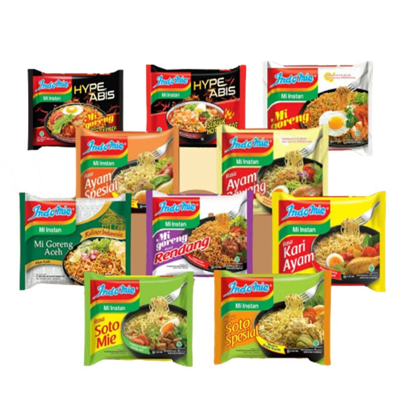 Indomie Assorted Flavors Indomie Fried/Indomie Soto/Indomie Curry ...