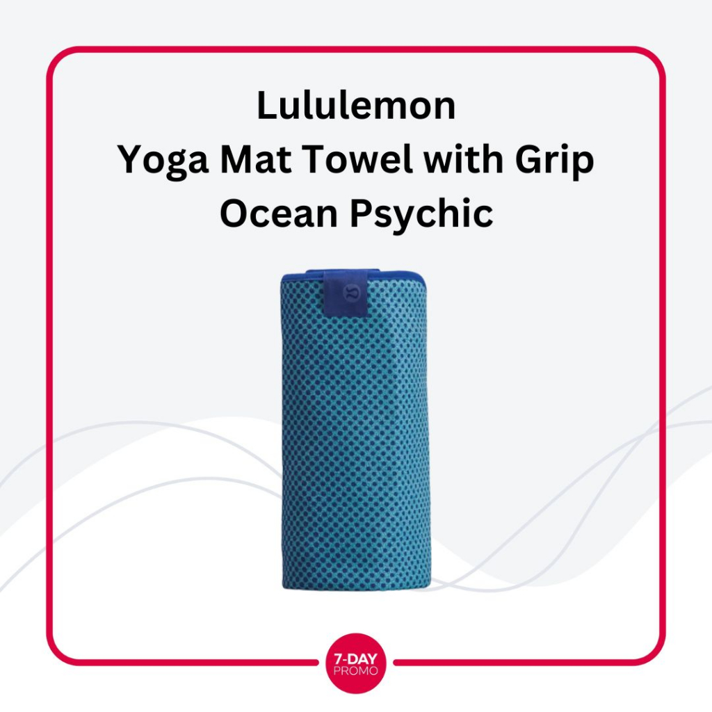 Lululemon Yoga Mat Towel with Grip - Ocean Psychic | Shopee Singapore