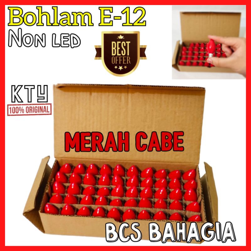MERAH Altar Prayer Lamp Bulb E 12 Color Red Chili Pepper E12 Fitting ...