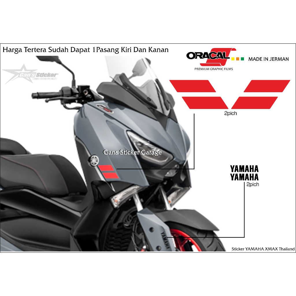 Yamaha XMAX STICKER | Shopee Singapore