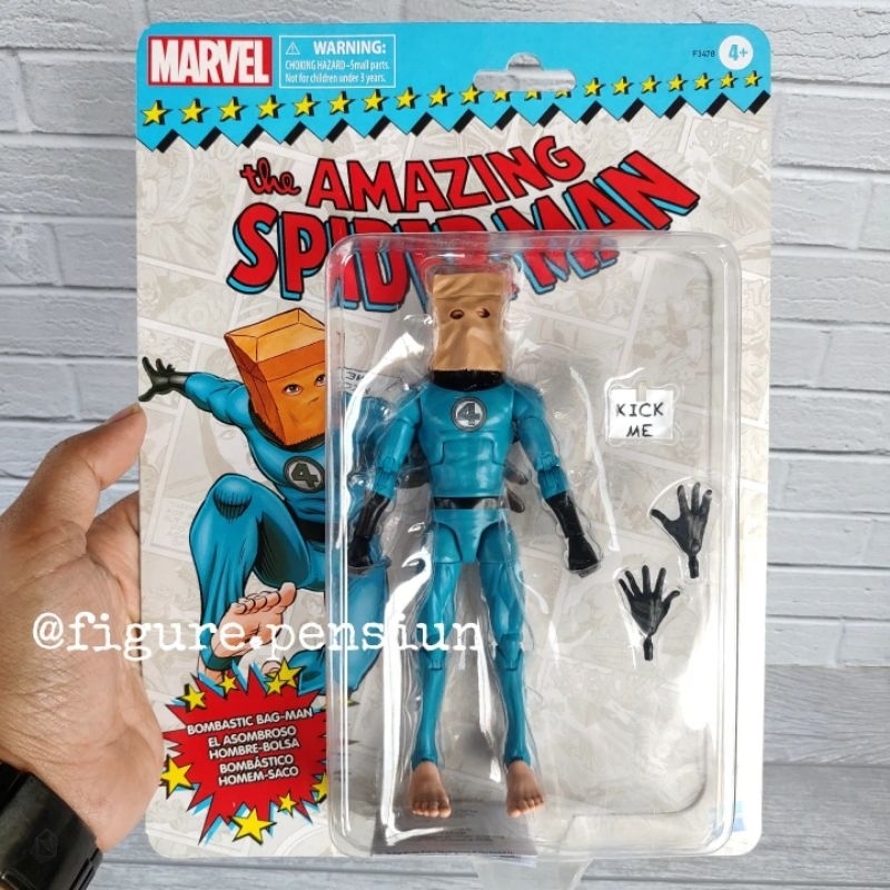 MARVEL LEGENDS VINTAGE THE AMAZING SPIDER MAN BOMBASTIC BAG-MAN ...