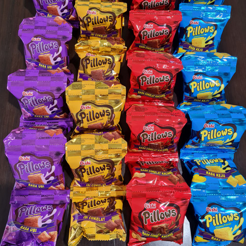 { Per Pack contains 20 } Oishi Pillows Renceng contains 20 packs x 7gr ...