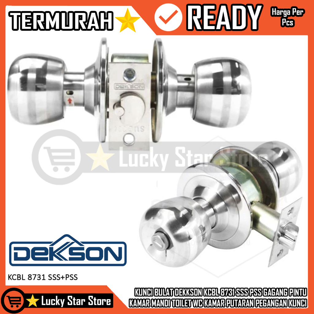 Dekkson KCBL 8731 SSS PSS Bathroom Door Handle Toilet WC Room Dekson ...