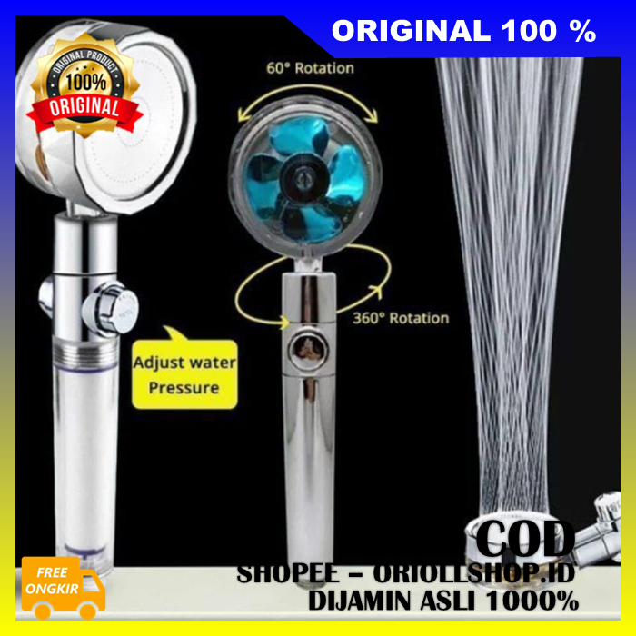 Cosmic Shower Bath Shower Turbo Water Saving Shower Head 360 Degree Fan ...