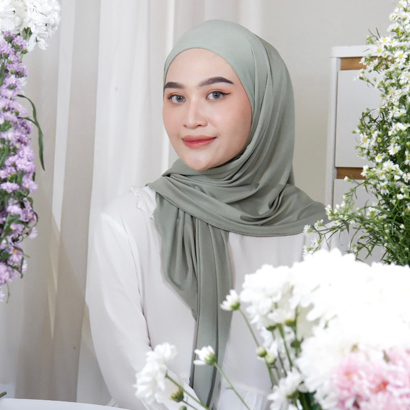 40 FULL COLORS Instant Triangle Hijab JERSEY Premium | Shopee Singapore