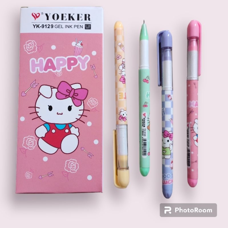Hello Kitty Yoeker Gel Ballpoint Pen (12 pcs) | Shopee Singapore