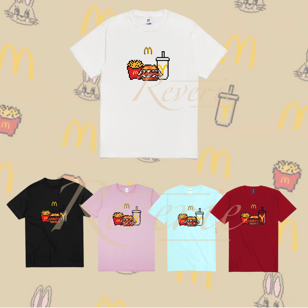 Kaos MCD X NEWJEANS MEAL SET BAJU TSHIRT NEW JEANS MCDONALDS HYEIN ...