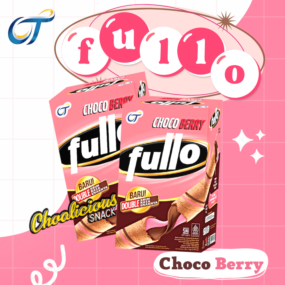 Fullo Wafer Stick Choco Berry Flavor Retail @14 grams | Shopee Singapore