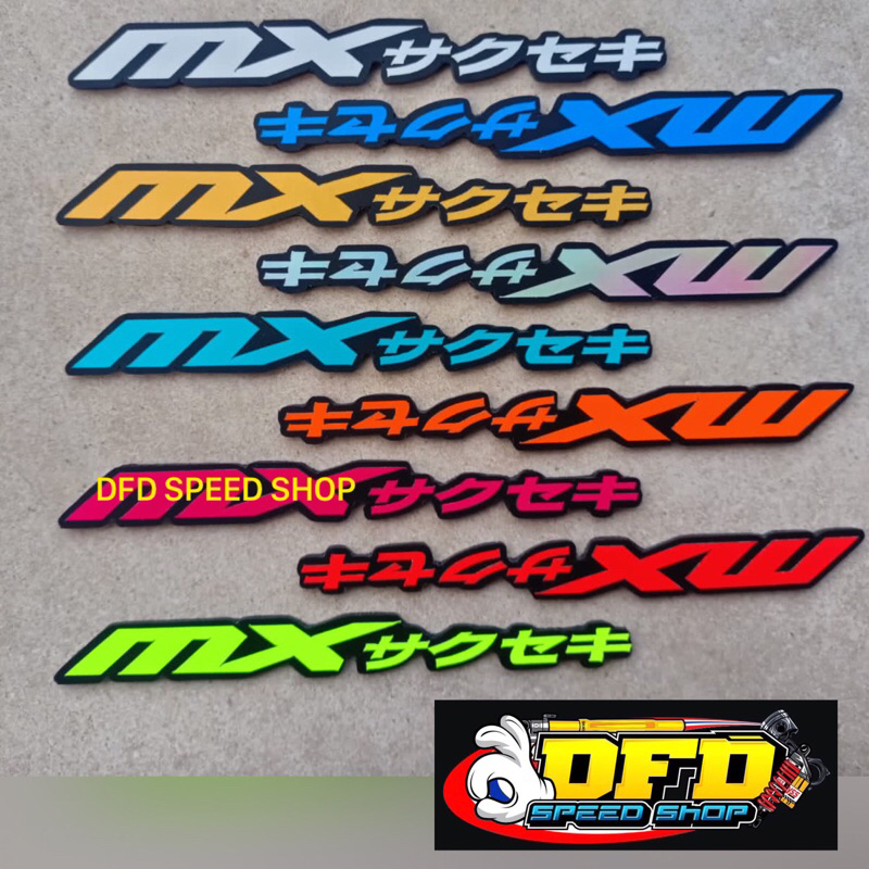 Yamaha mx king 150 Emblem japan logo Embossed 3D Complete Color A Pair ...