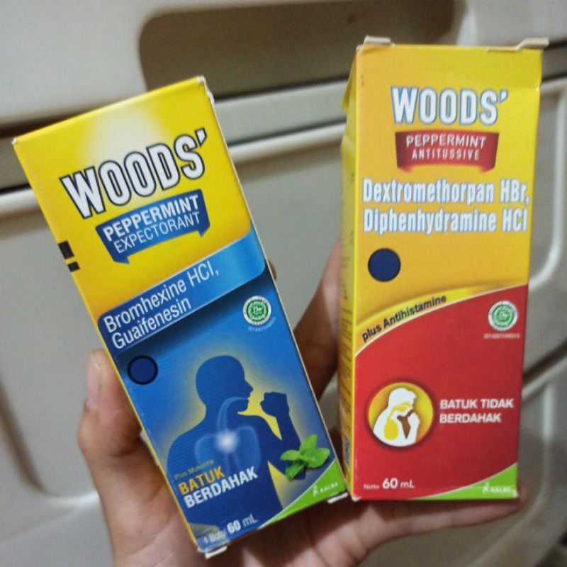 MERAH Woods expectorant 60ml 100 ml red and blue anti-tussive syrup ...