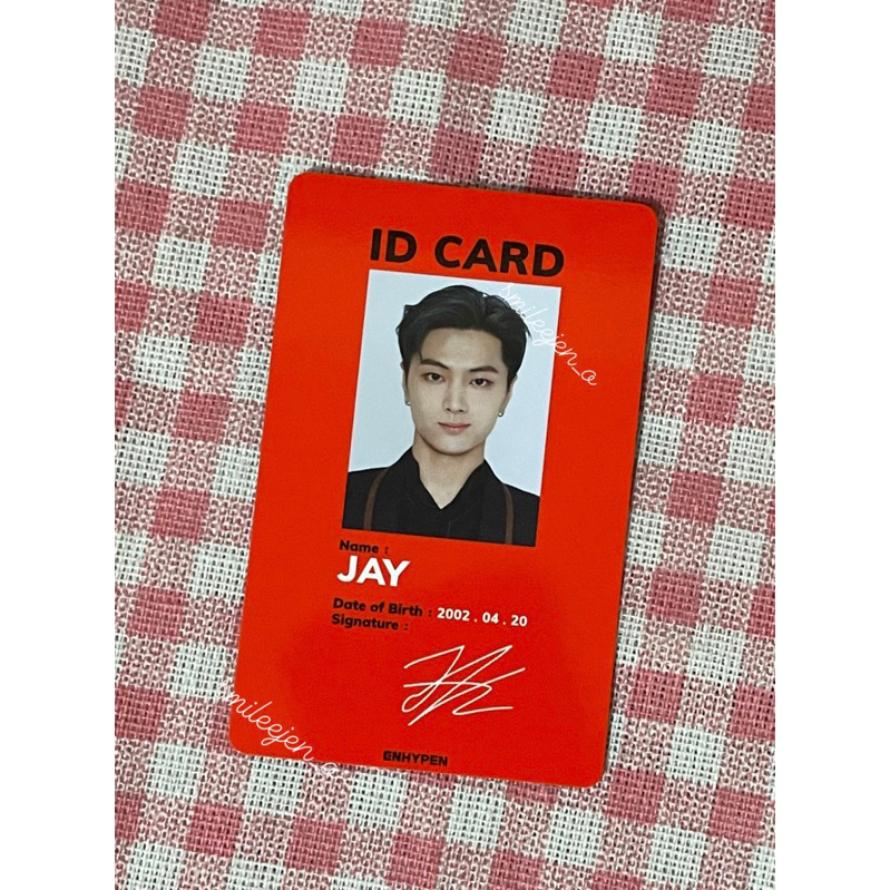 Photocard Jay Enhypen id card Manifesto Japan | Shopee Singapore