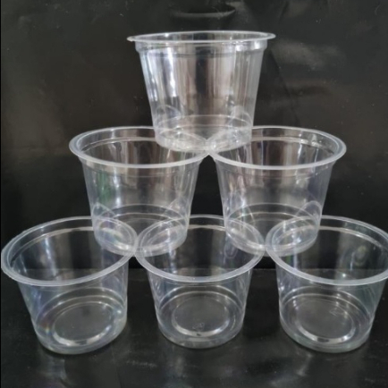 65 ml Plastic Jelly Agar Agar Pudding Glass Cup Lid 100 pcs | Shopee ...