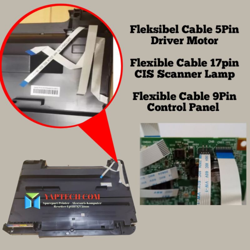 Epson Flexible Cable Drive Motor Printer Cable 5pin Flexible Cabel CIS ...