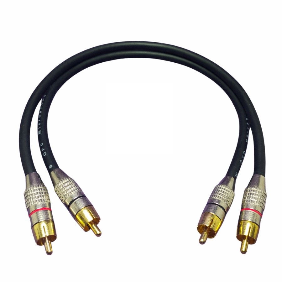 Short rca to rca Cable audio mixer amplifier | Shopee Singapore