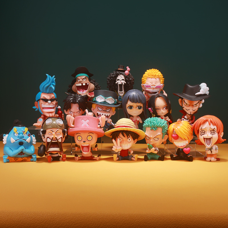 One PIECE BIG HEAD - Action Figure Miniature Display Toy Cake Topper ...