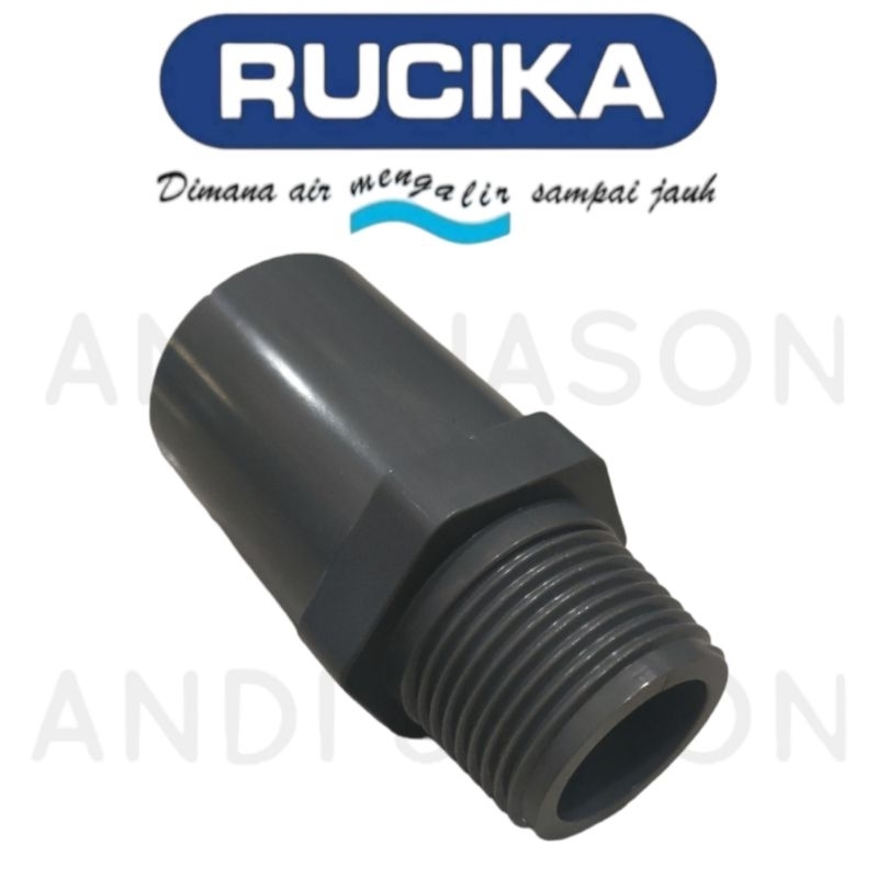 RUCIKA VALVE SOCKET PVC 1⁄2" AW THICK CONNECTION PIPE SOCKET OUTER ...