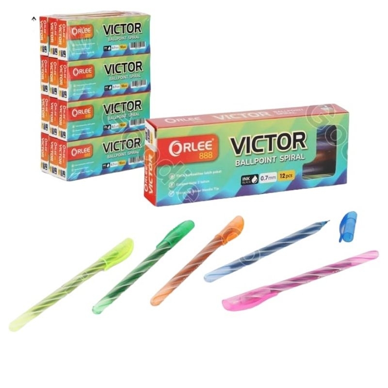 Orlee Brand Threaded Ballpoint Pens / VICTOR Threaded Ballpoint Pens ...
