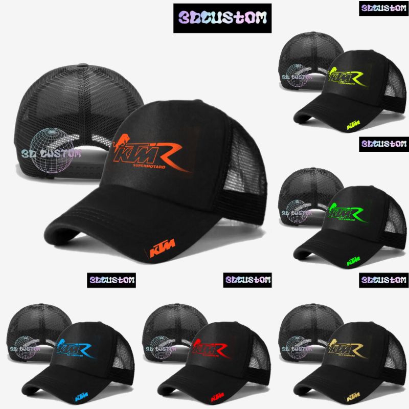 Moto GP RACING MOTOCROSS SPONSOR TRUCKER NET HAT/MOTORCYCLE RACING NET ...