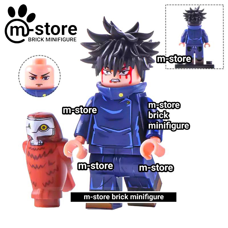 Brick jujutsu kaisen megumi fushiguro mini toy figure | Shopee Singapore