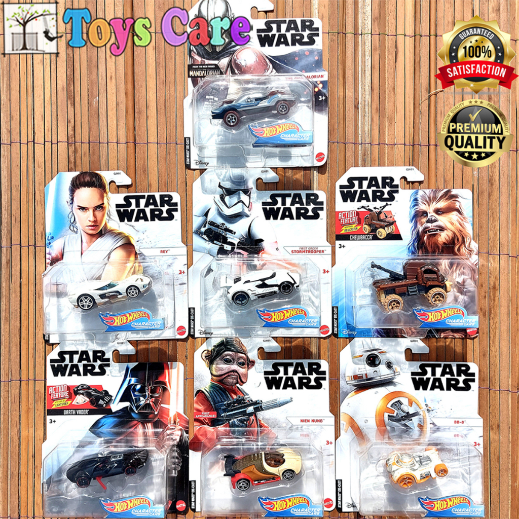 Hotwheels STAR WARS CHARACTER CARS THE MANDALORIAN REY STORM TROOPER ...