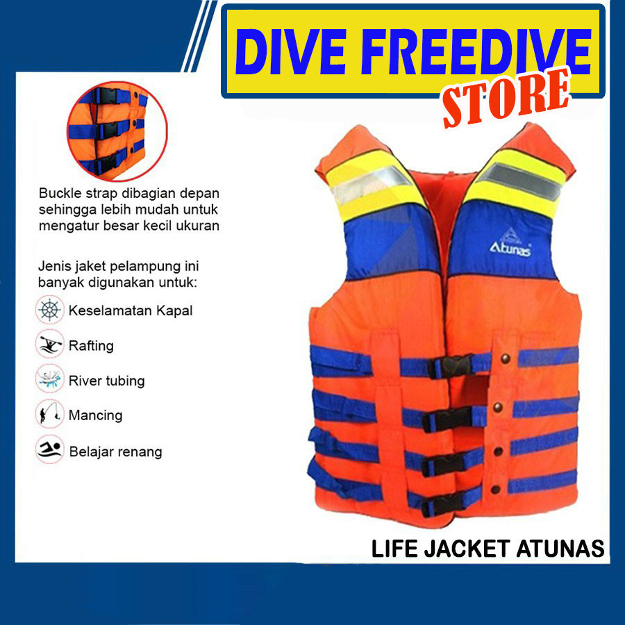 Life Jacket Atunas Buoy Swimming Vest Jacket Diving Safety Rescue ...