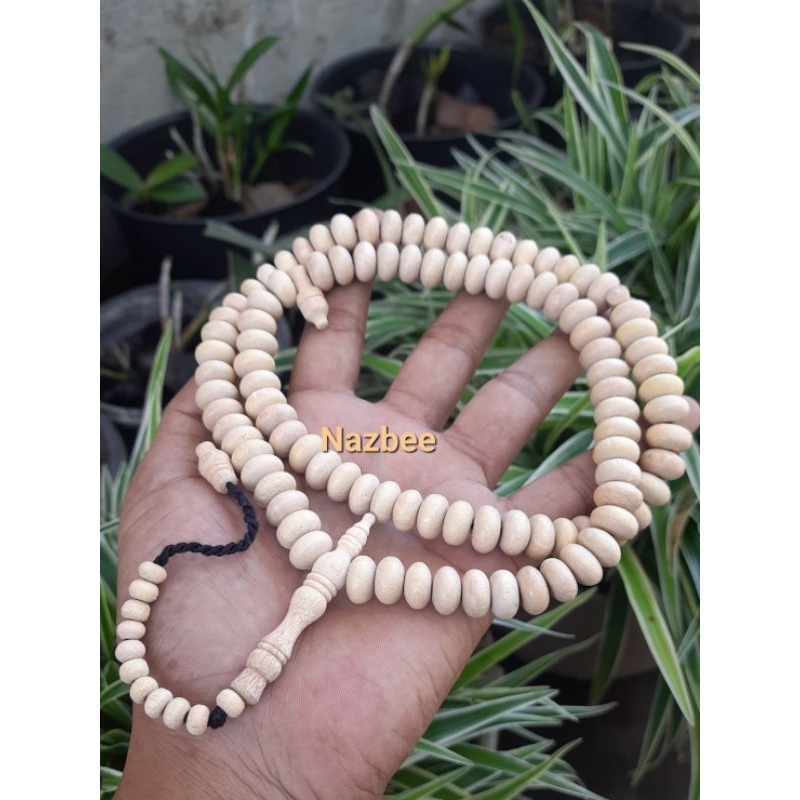 KAYU Tasbih 99 - Flat Model Arabic Bidara Wood | Shopee Singapore