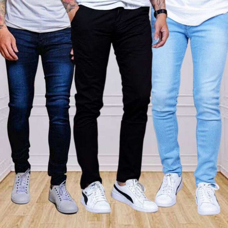 Men's Long skinny Slimfit jeans Long Stretchy Early Year | Shopee Singapore
