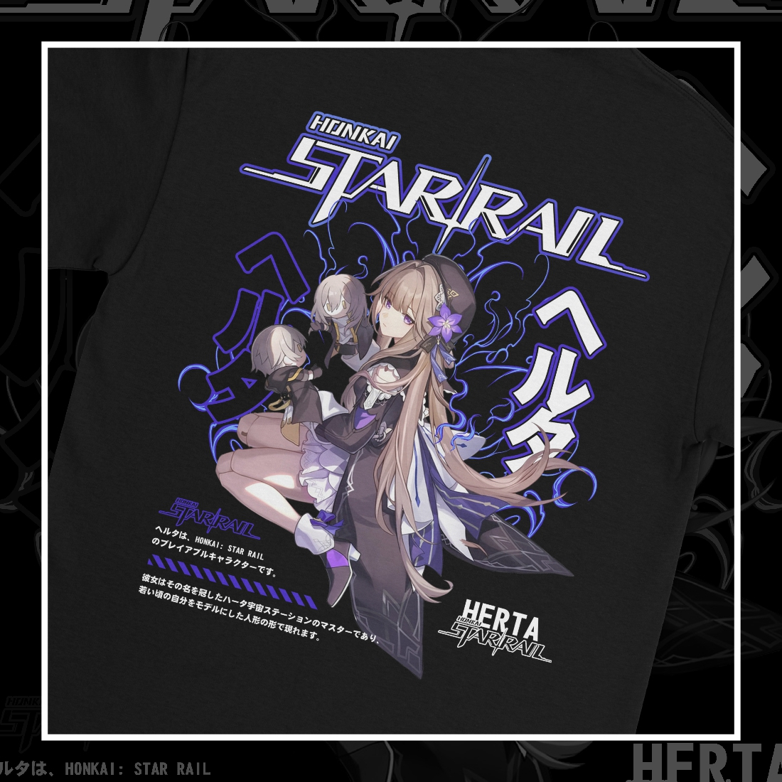 Honkai Star Rail Herta Space Station Game T-Shirt | Shopee Singapore