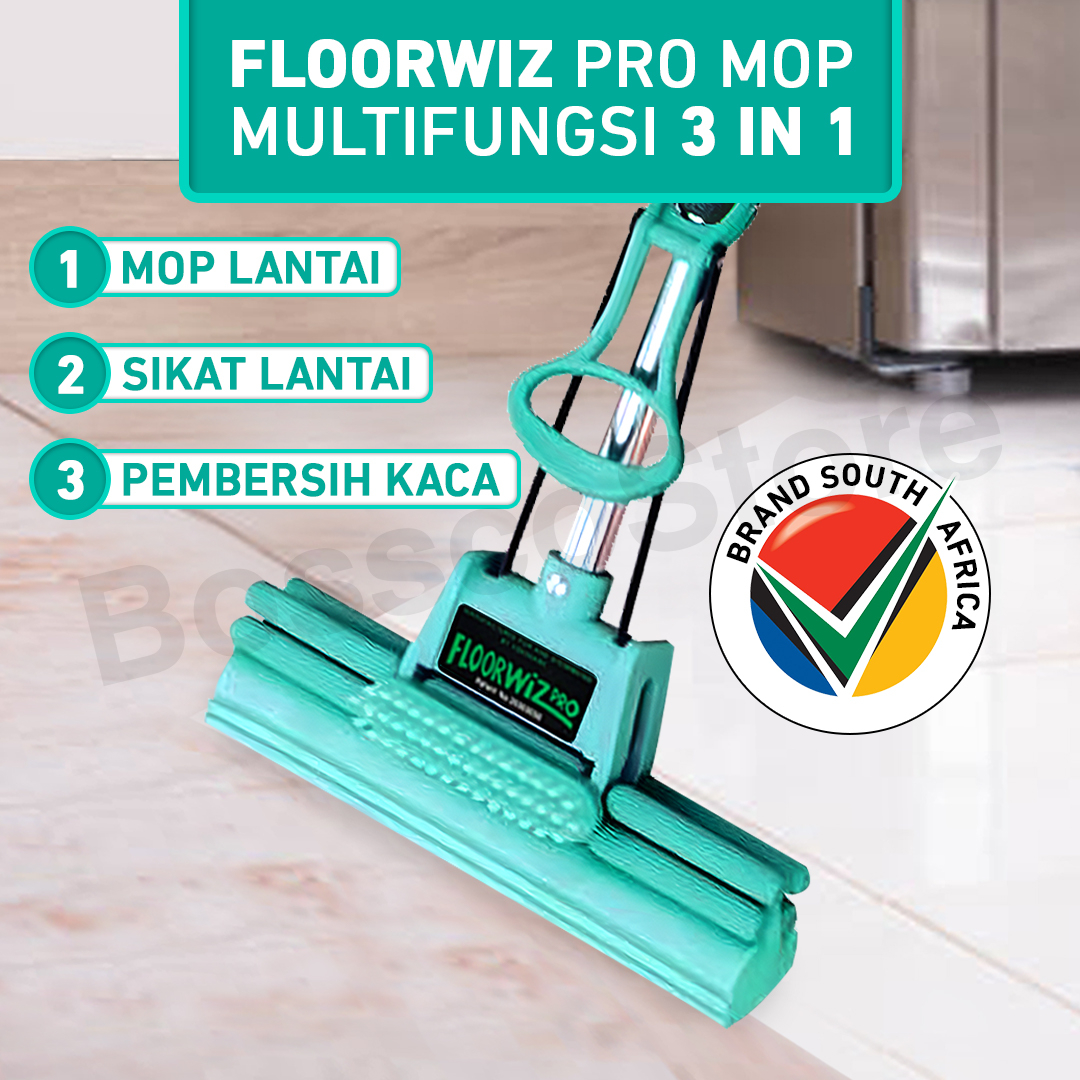 Floorwiz Pro Mop Premium Quality Brand PVA Sponge floor Mop Rubber ...