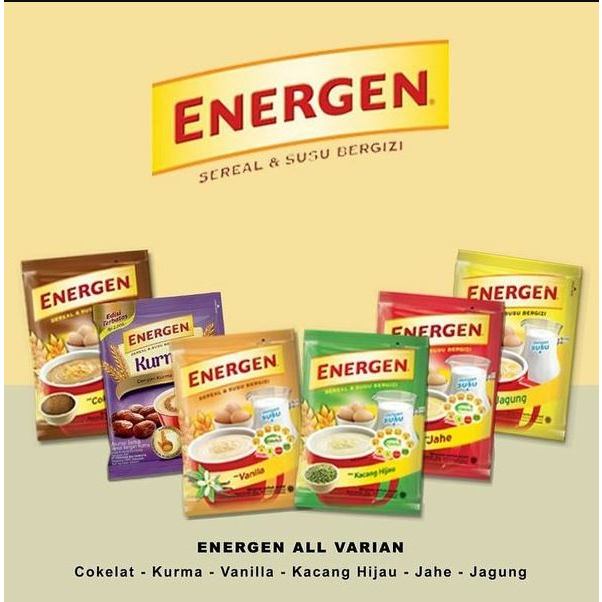 Energen Cereal Sachet All Variants | Shopee Singapore