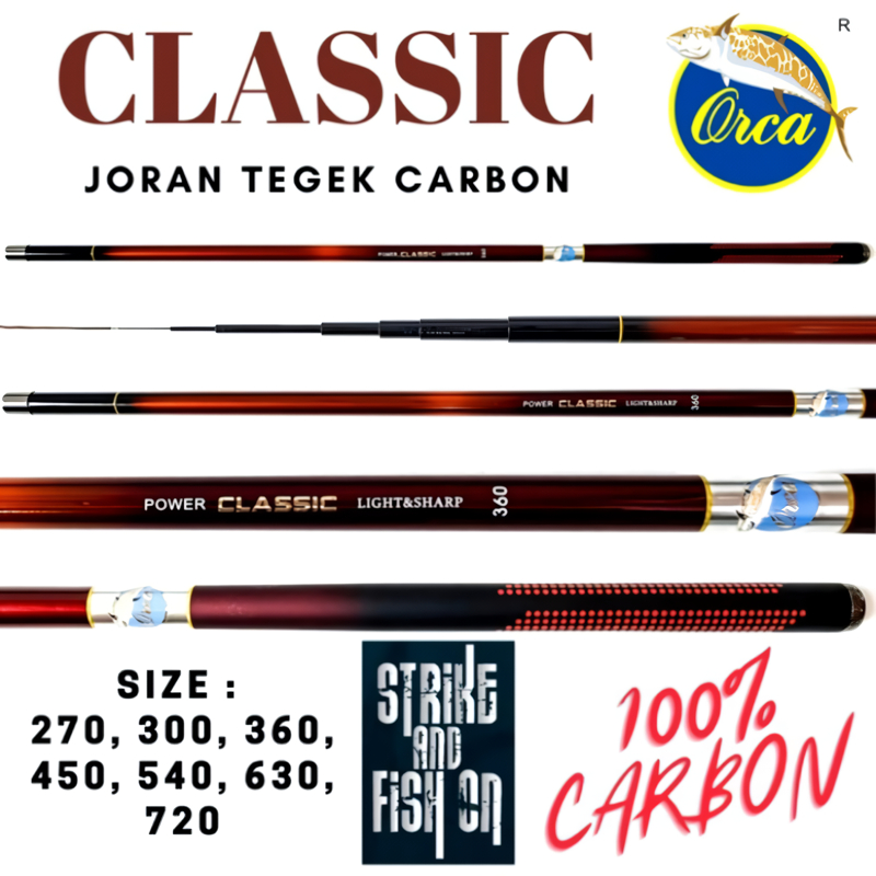 Tegek Orca Classic Fishing Rod/Orca Classic Fishing Rod/Orca Classic ...