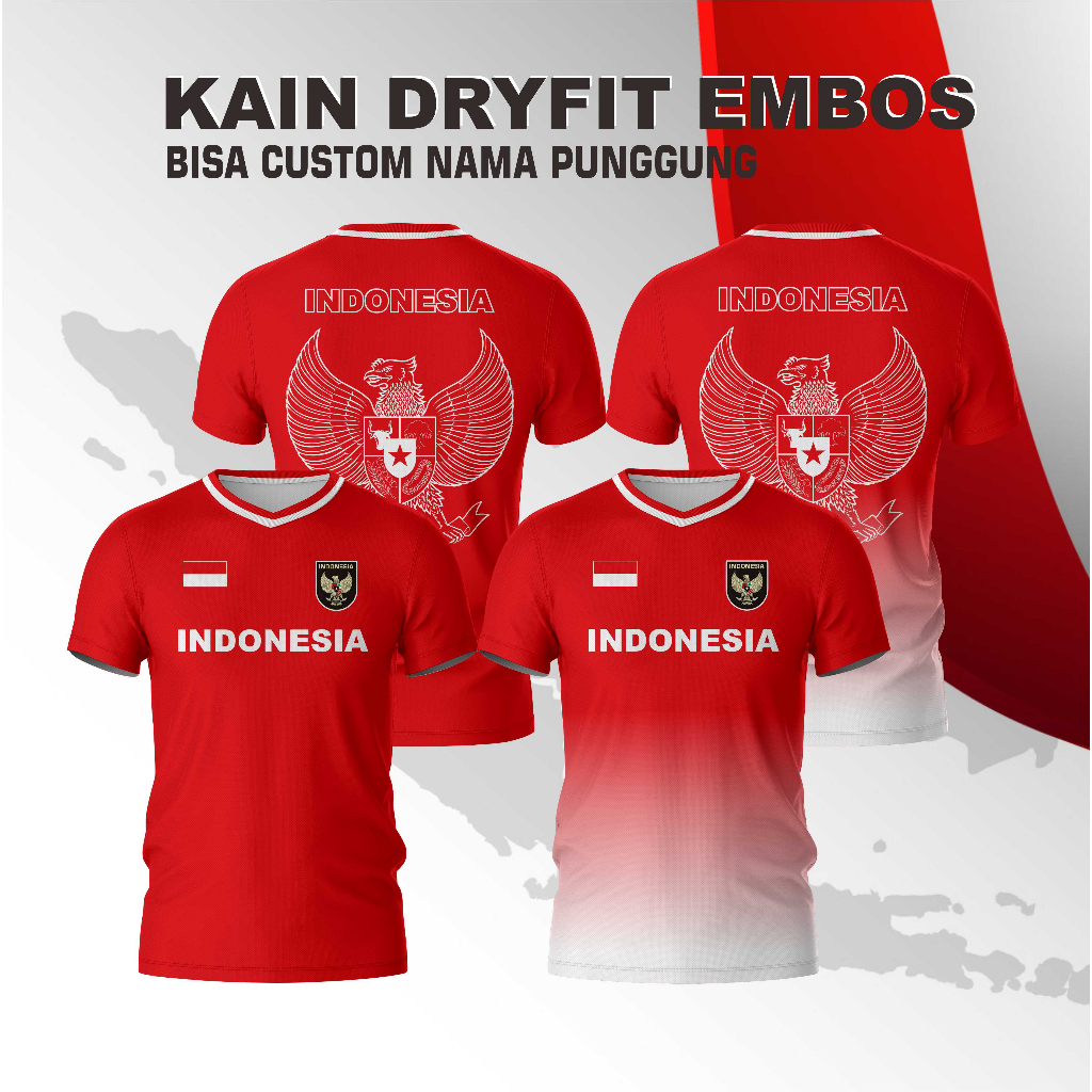 Indonesian National Team JERSEY Teamnas Sporter Football Shirt u23 ...