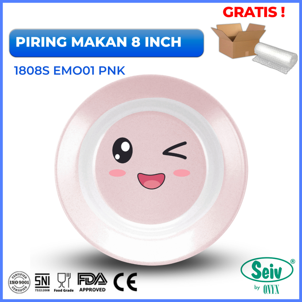 Melamine Emoticon Emoji Character 8" Dinner Plate - 1808S | Shopee ...