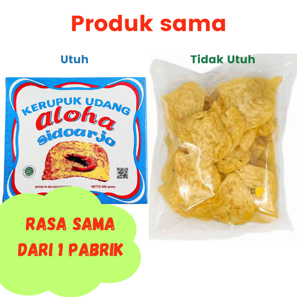 Aloha Prawn Crackers Rempelan Remaining Product 500g | Shopee Singapore
