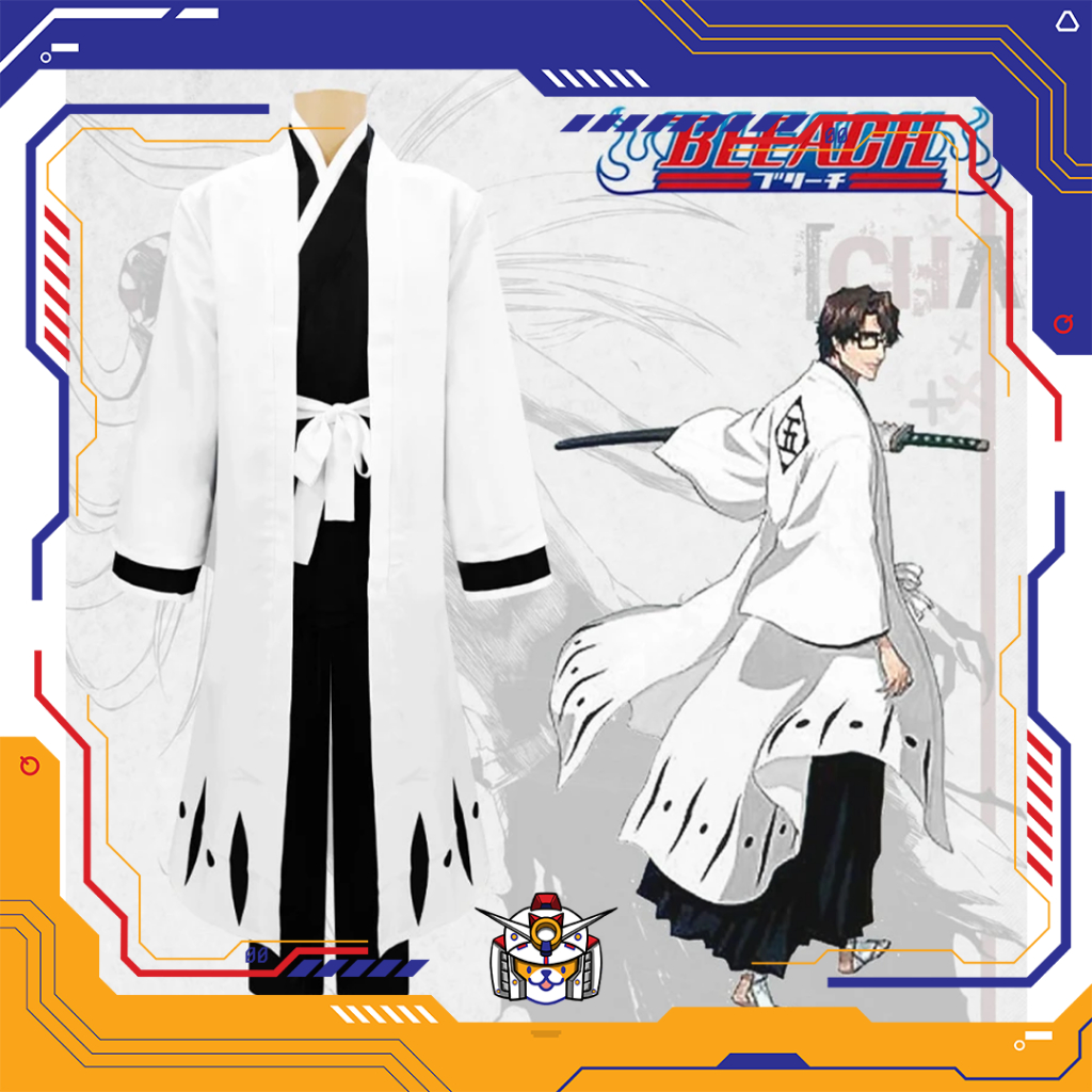 [QTakasi]Aizen Bleach cosplay costume yukata hakama | Shopee Singapore