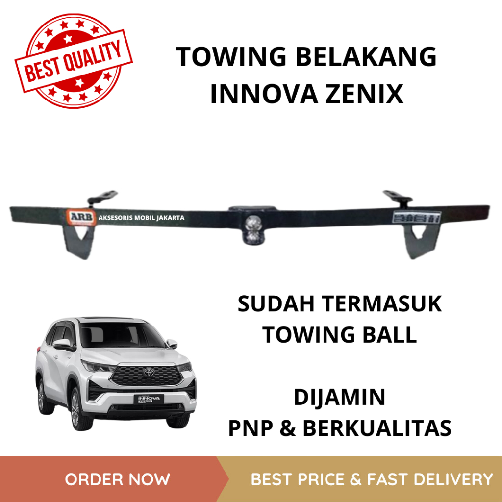 INNOVA REAR TOWING BAR Zenix - INNOVA CAR REAR BUMPER SAFETY IRON Zenix ...