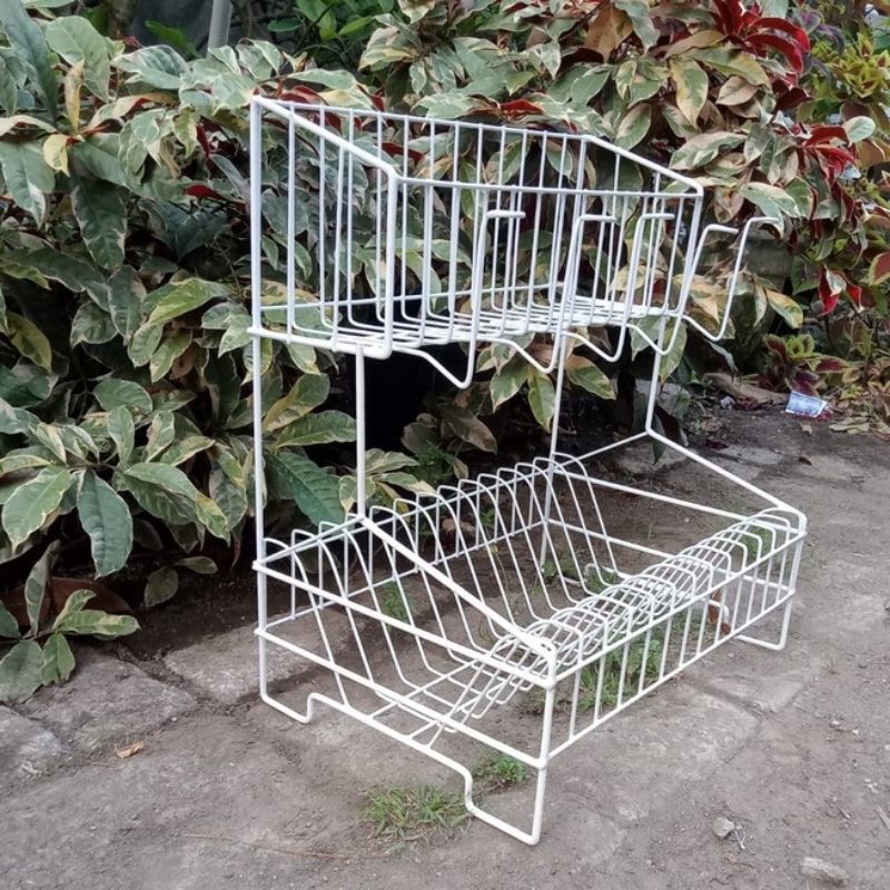 PUTIH Dish And Glass Rack/ 2-tier Plate Rack/Plate Rack/Plate Holder ...