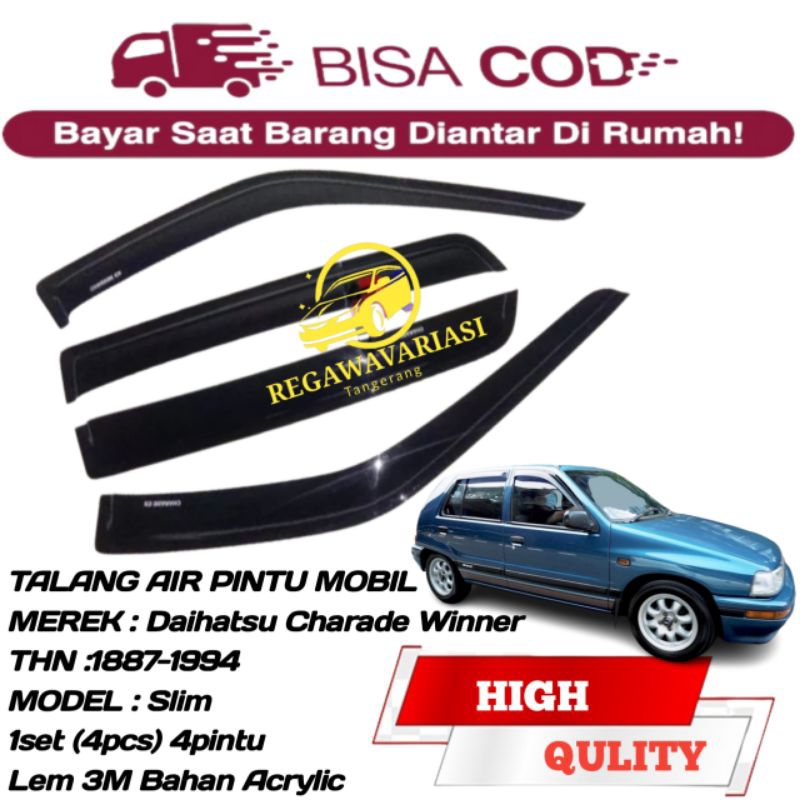 Daihatsu Charade Winner car water gutter 1987-1994 slim 4-door model ...