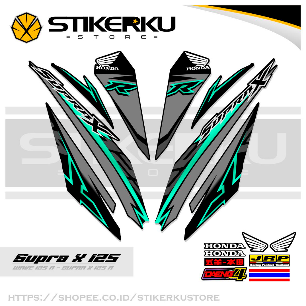 STRIPING SUPRA X 125 R / STICKER SUPRA X 125 FI / STICKER / SUPRA-X 125 ...