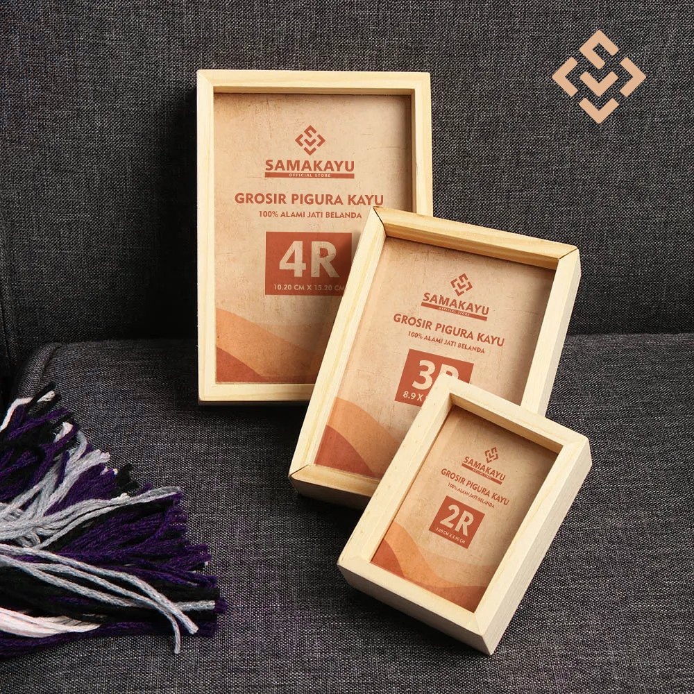 KAYU 3r Dutch Teak Wood Frame 3R Wooden Photo Frame | Shopee Singapore
