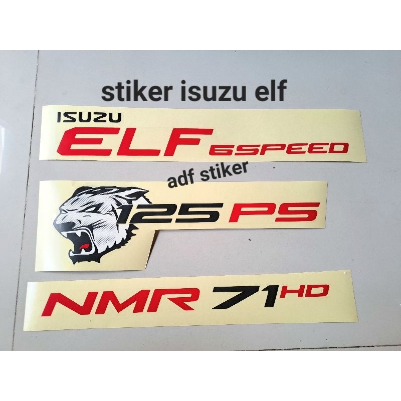 Isuzu elf Nmr 71Hd NMR71 Sticker/Nmr 71 hd Tiger elf Sticker/125ps ...